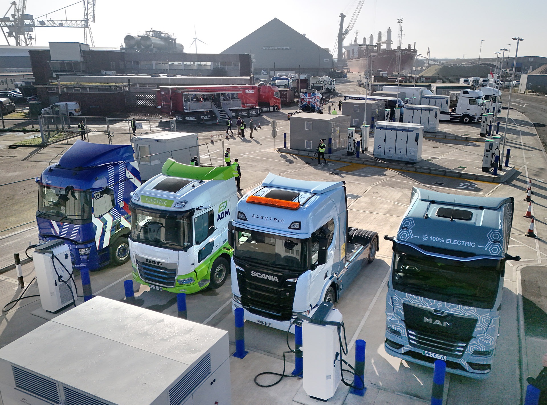 UK's largest electric HGV charging hub opened | Charging & infrastructure