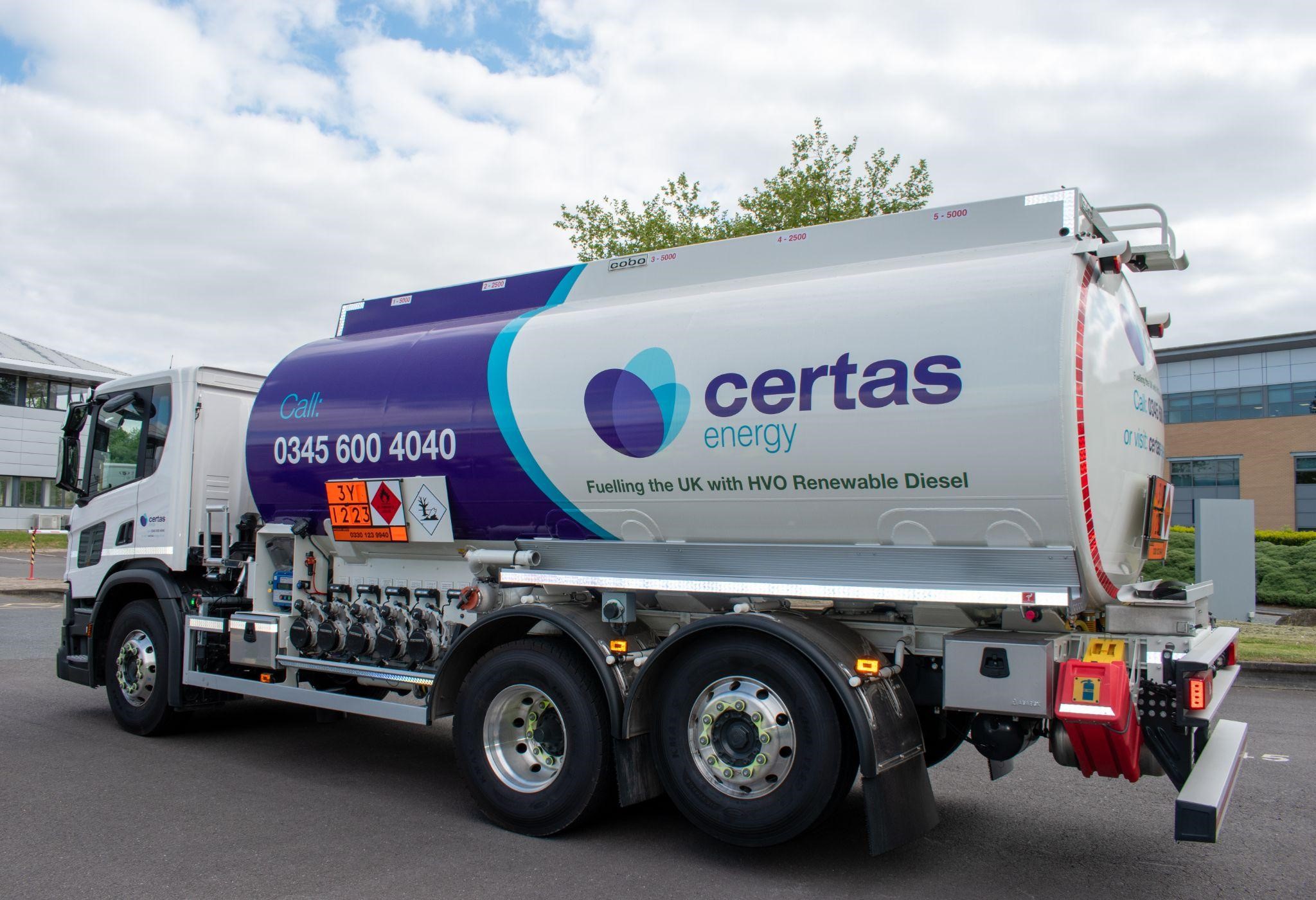 Availability of HVO to be expanded by Certas Energy | Alternative fuels