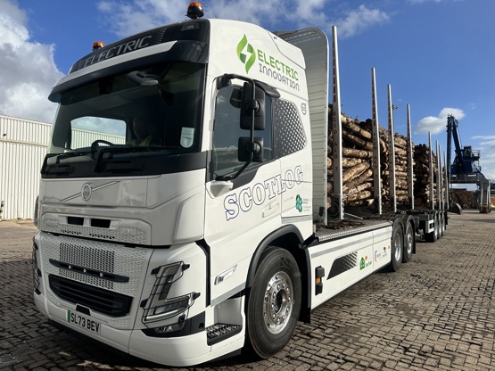 Electric HGV is a "sector first" for forestry fleets | trucks