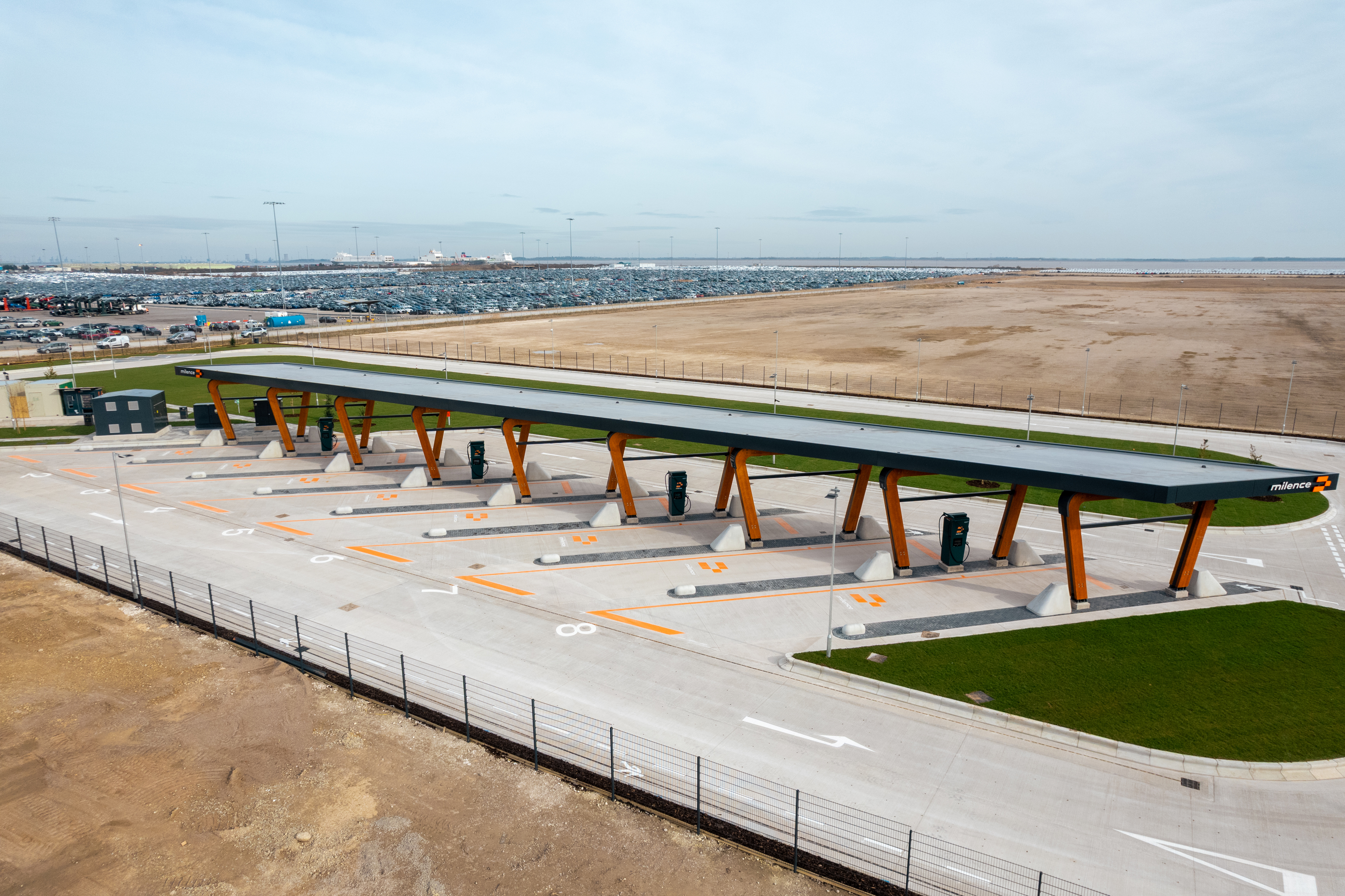 Milence opens its first UK electric HGV charging hub in Immingham | Charging & infrastructure
