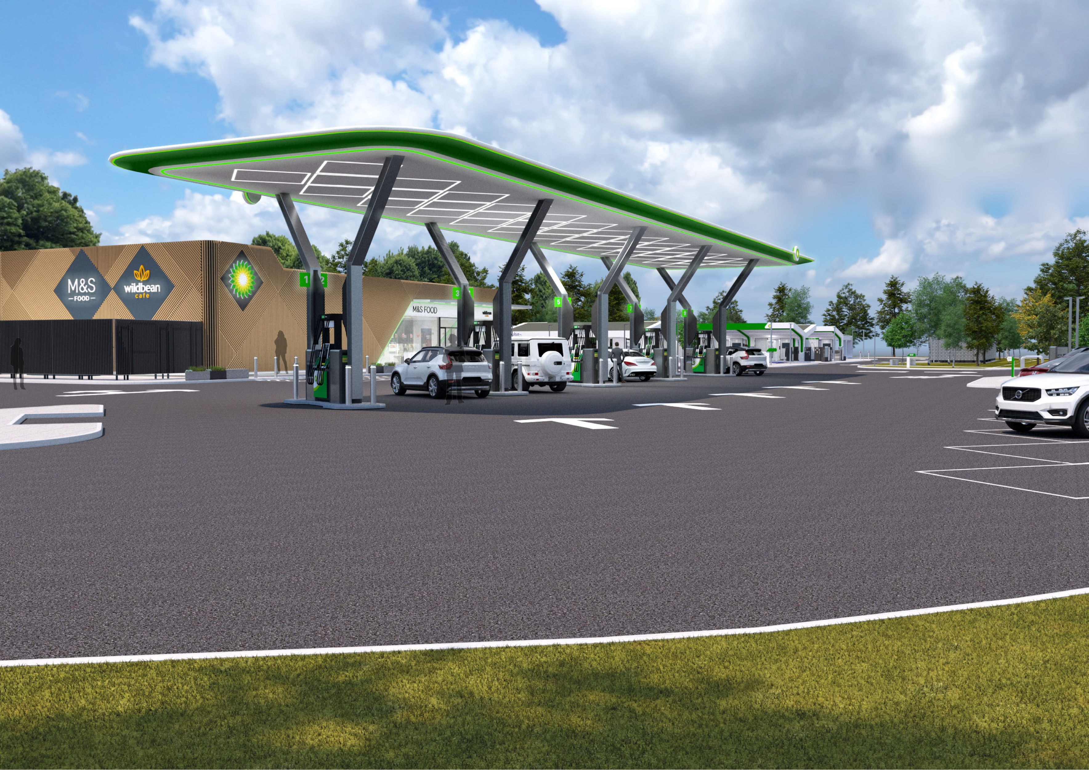 BP Pulse unveils plans for new charging hub at South Mimms | electric ...