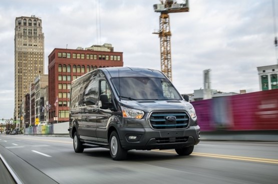 Ford reveals fully electric E-Transit with 217-mile range | Ford Transit